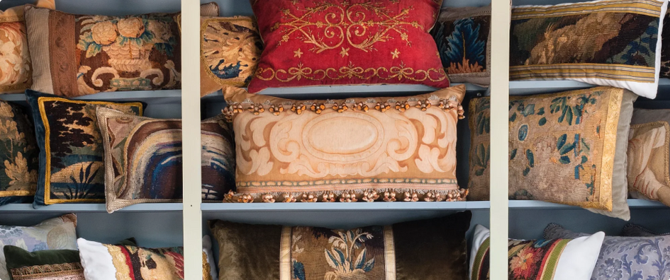 pair of Gollet #3 from George Smith pillows