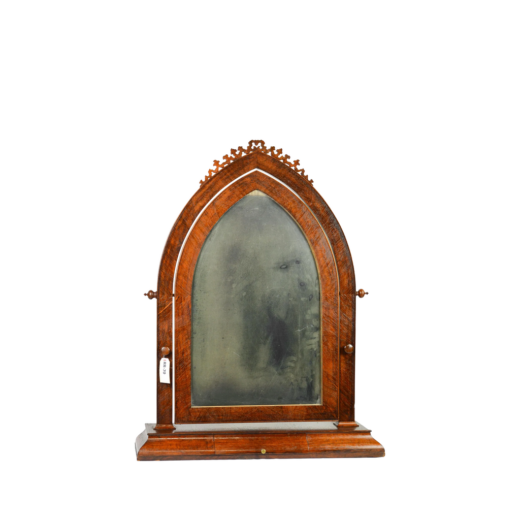 Large Victorian Gothic Mahogany Free Standing Mirror – Maison Maison Design