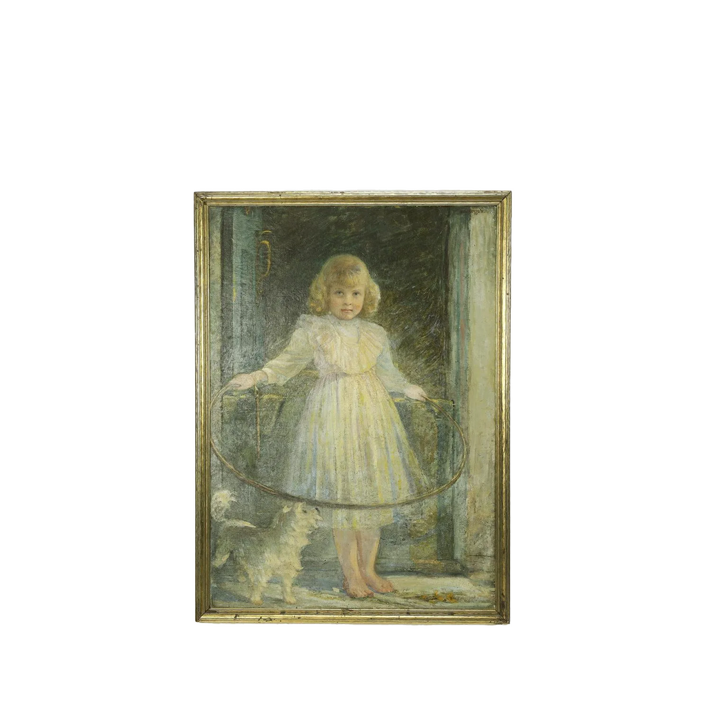 Signed William Closson O/b Portrait 'Playmates' – Maison Maison Design