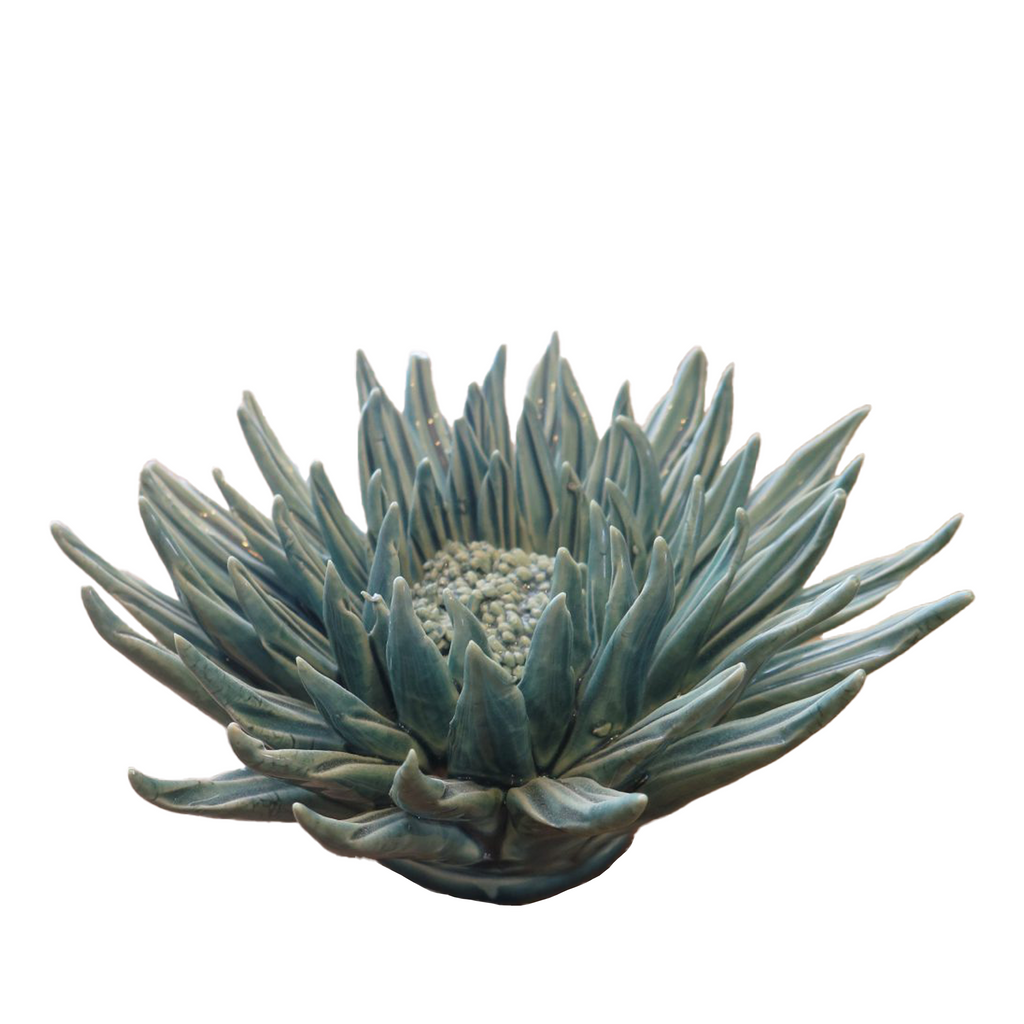 Ceramic Teal Flower – Maison Maison Design